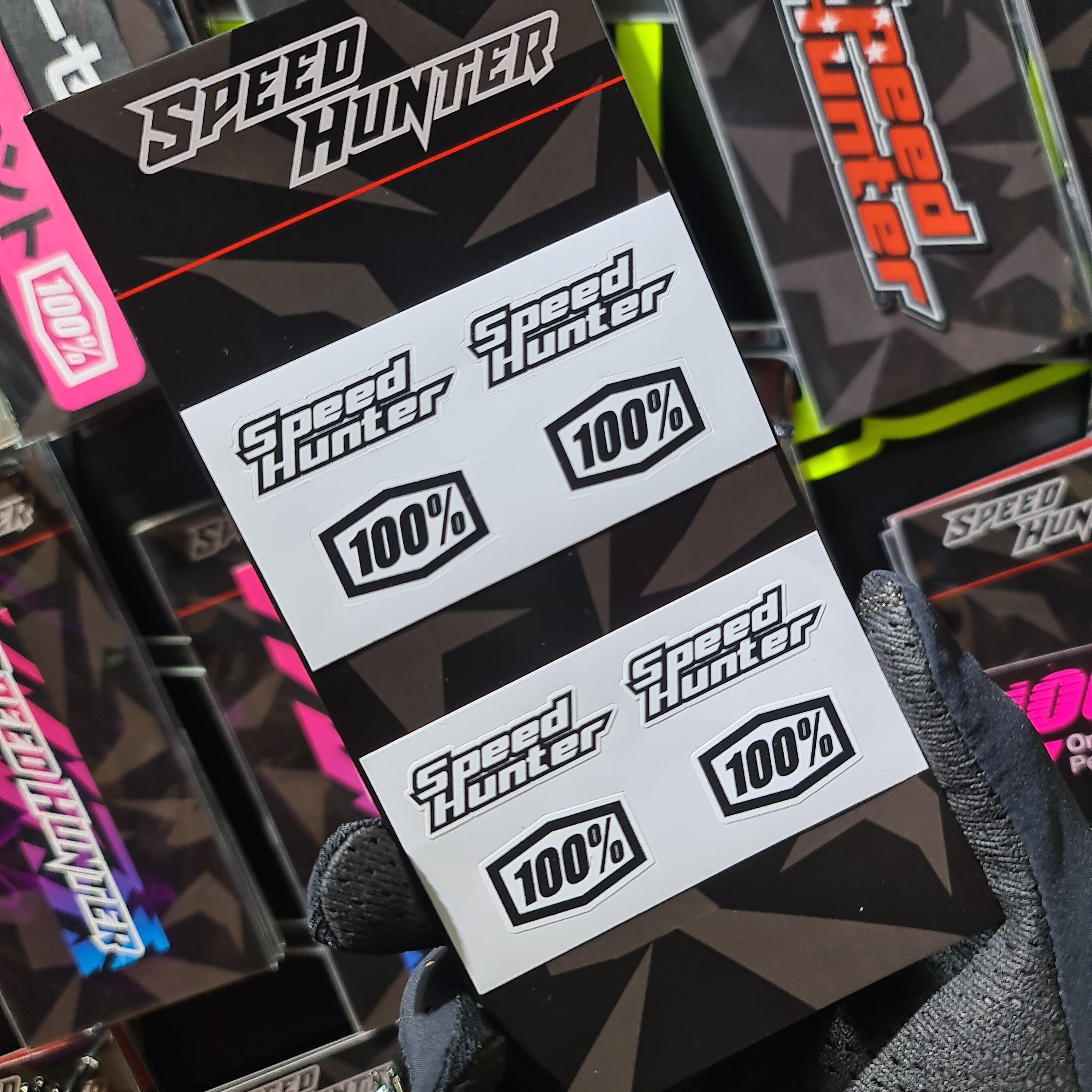SPEED HUNTER X 100% - MINI WHITE/BLACK – SPEEDHUNTER